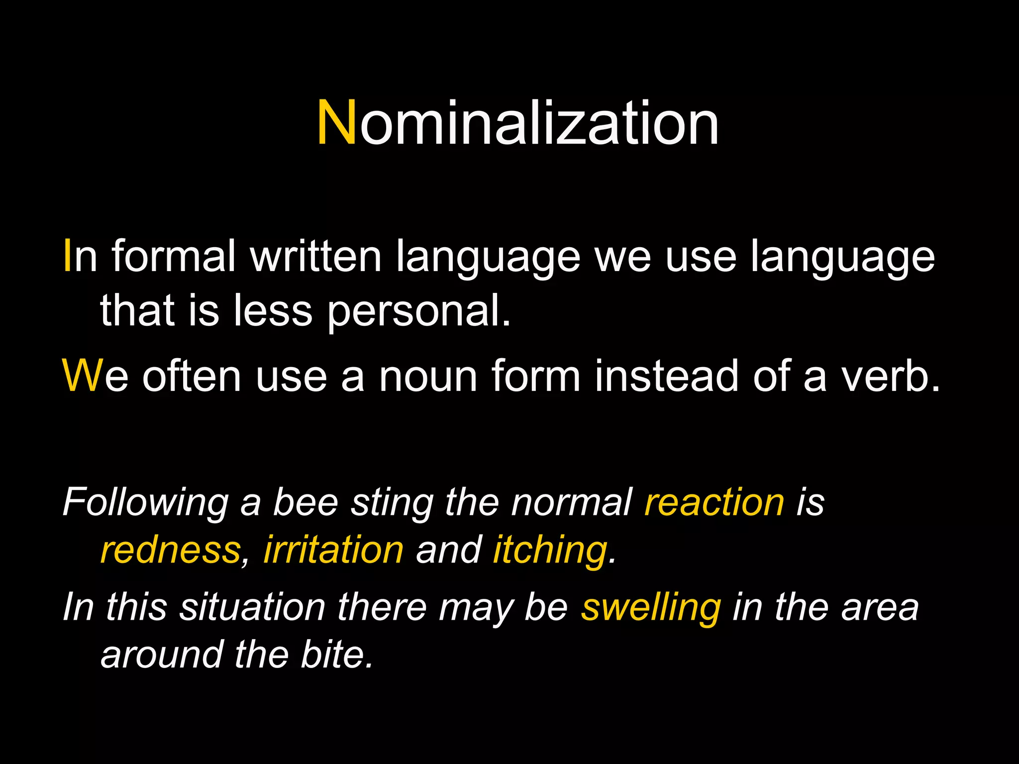 Nominalization intro | PPT