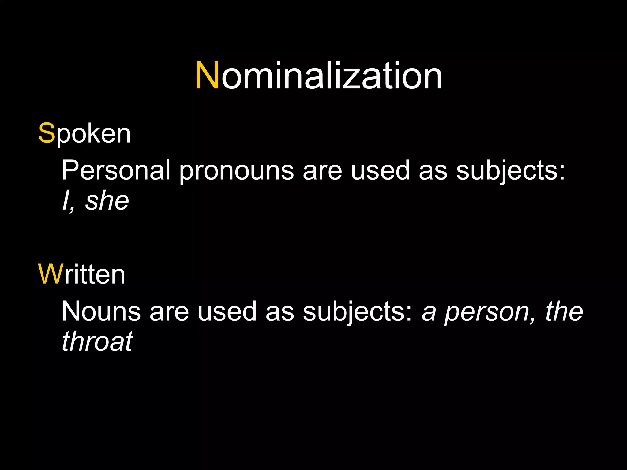Nominalization intro | PPT