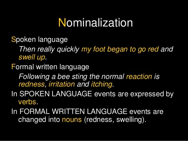 Nominalization Intro
