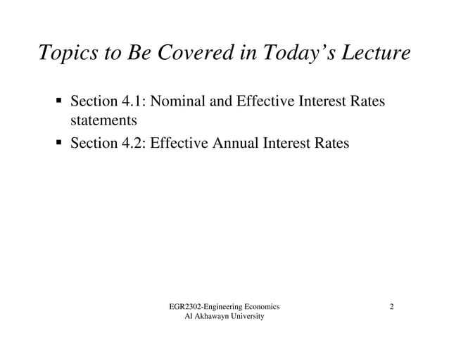 Nominal rate and effective rates primer | PDF | Stocks and Bonds ...
