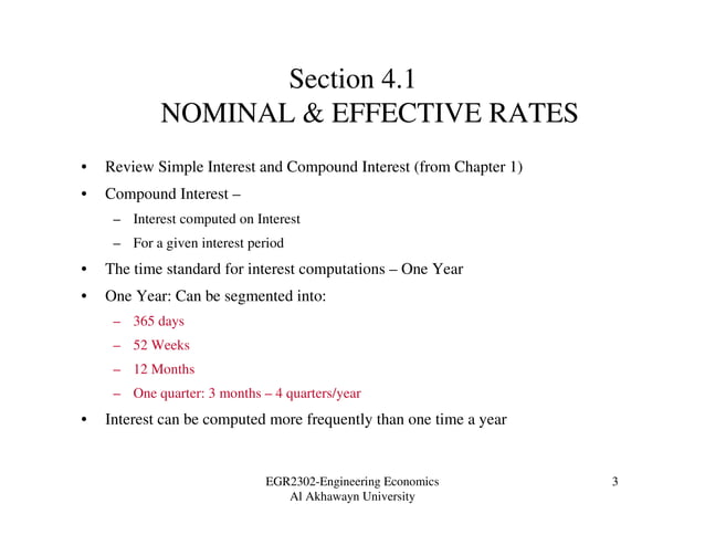 Nominal rate and effective rates primer | PDF | Stocks and Bonds ...