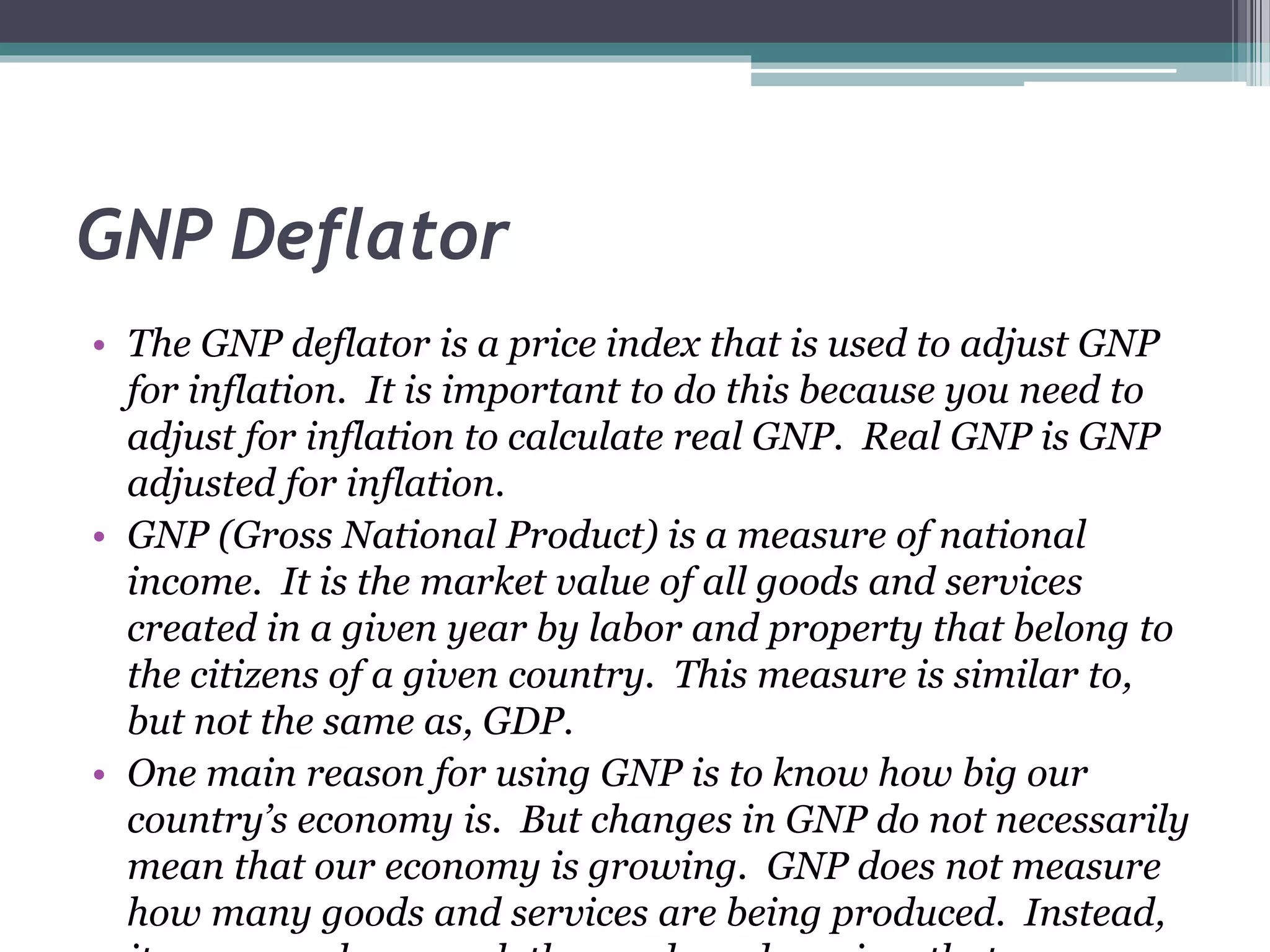 Nominal and real GNP | PPTX