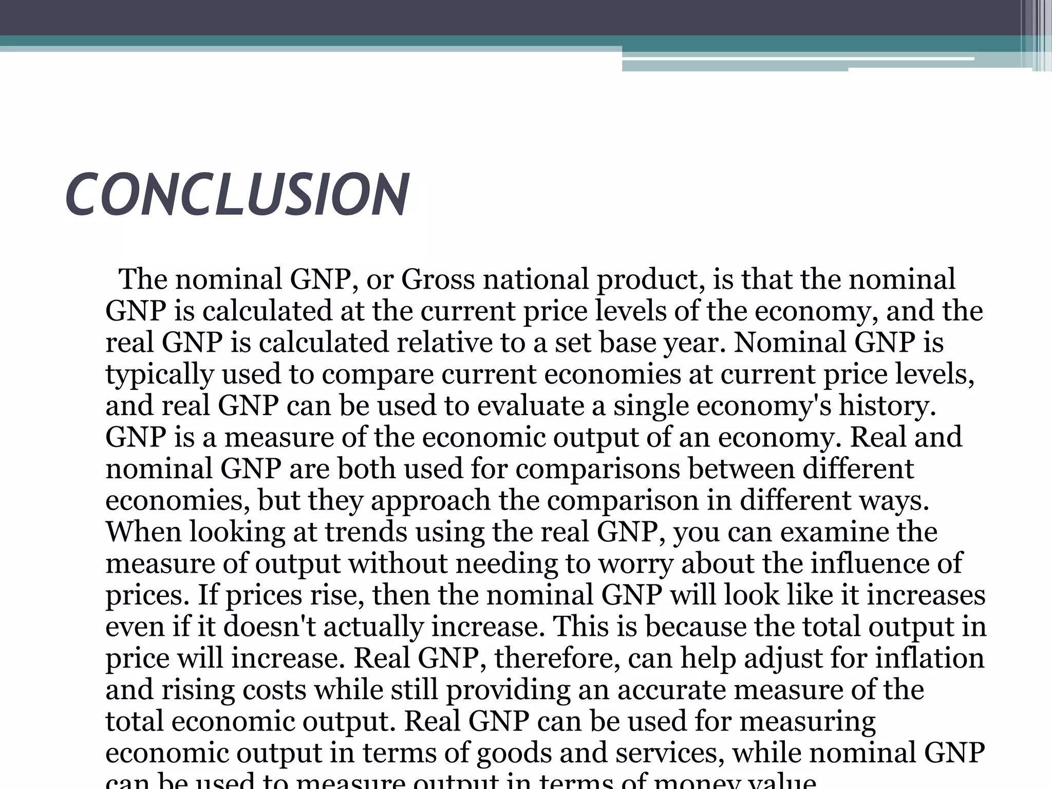 Nominal and real GNP | PPTX