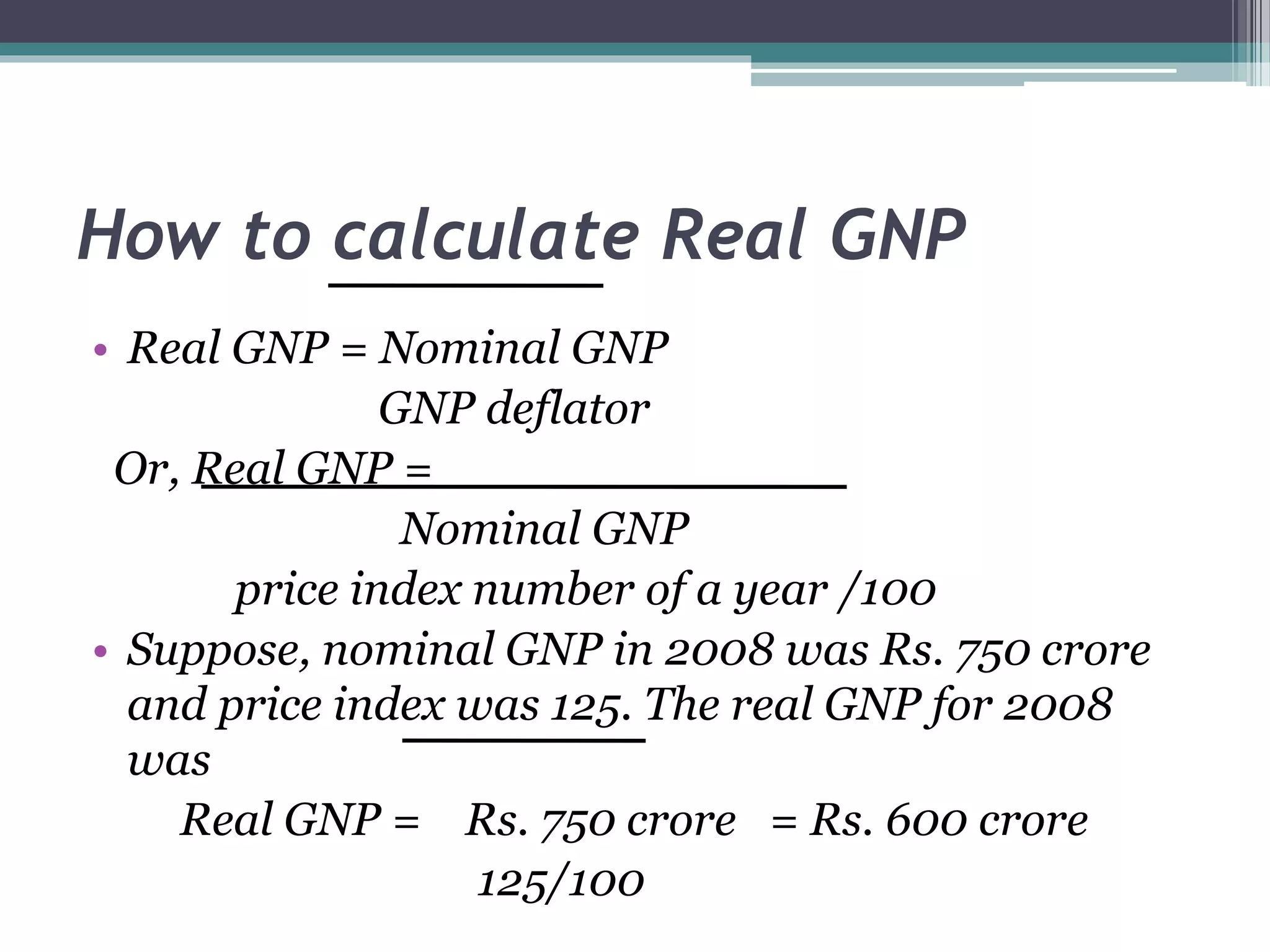 Nominal and real GNP | PPTX