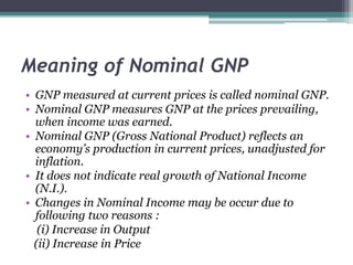 Nominal and real GNP | PPTX