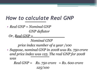 Nominal and real GNP | PPTX