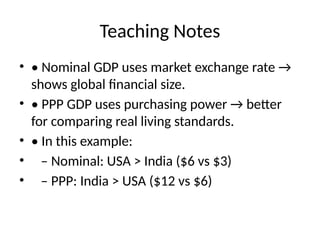 Nominal_vs_PPP_GDP_Comparison purchasing power parity | PPTX