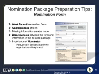 Nominating a Winner: Your Package is Your Candidate | PPTX