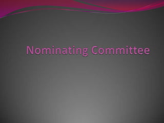 Nominating committee | PPT