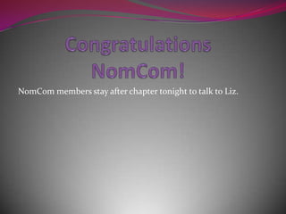 Nominating committee | PPT