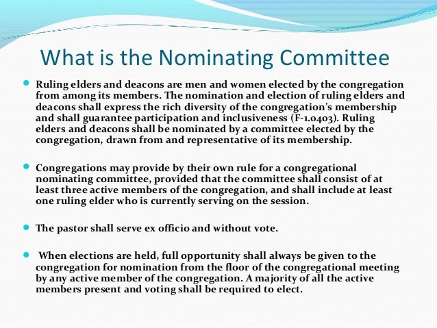 Nominating Committee 2017