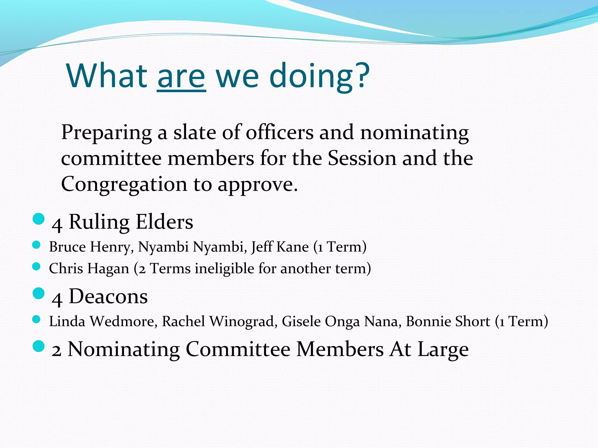 Nominating Taskforce 2019 | PPT