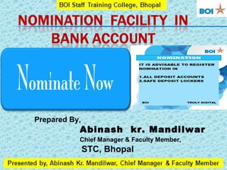 Nomination in Bank Account | PPT