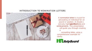 nomination-letter-example , Nomination Letter Template | PPT