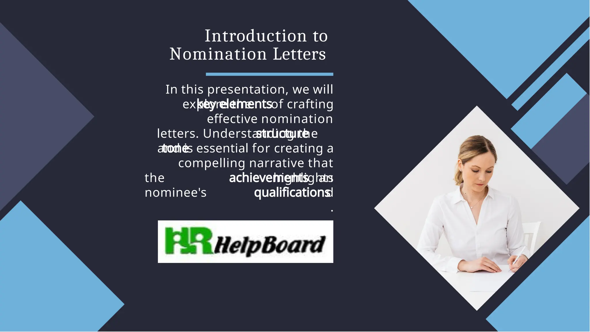 nomination-letter-template , Nomination Letter Example | PPT