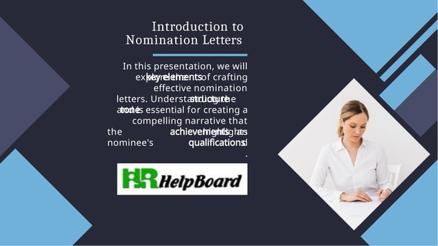 nomination-letter-template , Nomination Letter Example | PPT