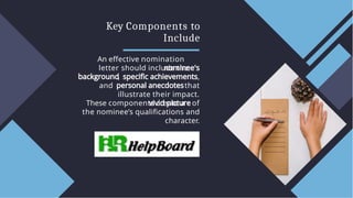 nomination-letter-template , Nomination Letter Example | PPT