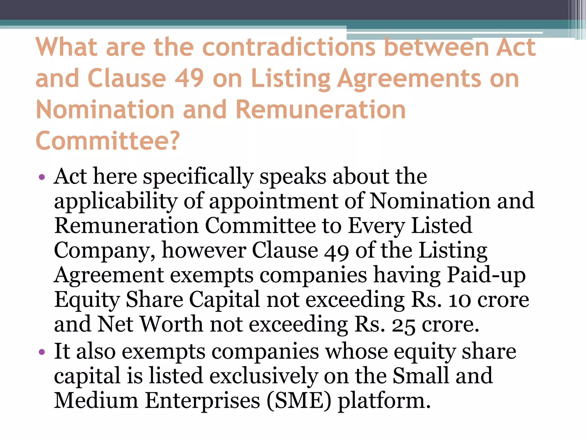 Nomination & remuneration committee | PPTX