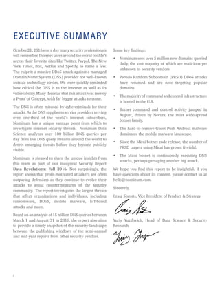 Nominum 2016 Fall Data Revelations Security Report | PDF
