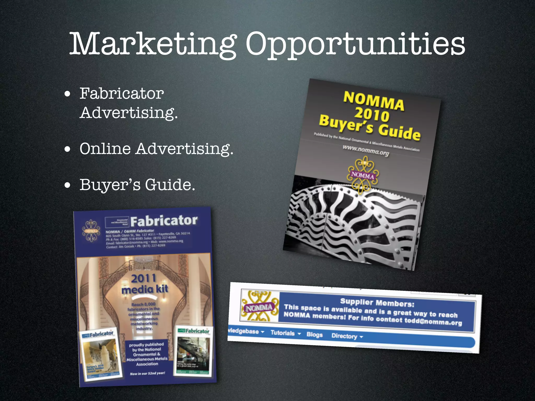 Nomma supplier benefits copy | PPT