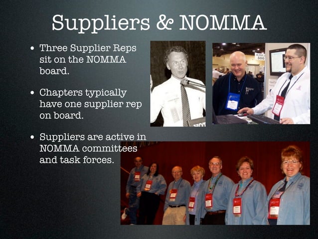 Nomma supplier benefits copy | PPT