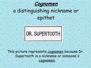 Nom, nym mnemonics cara | PPT