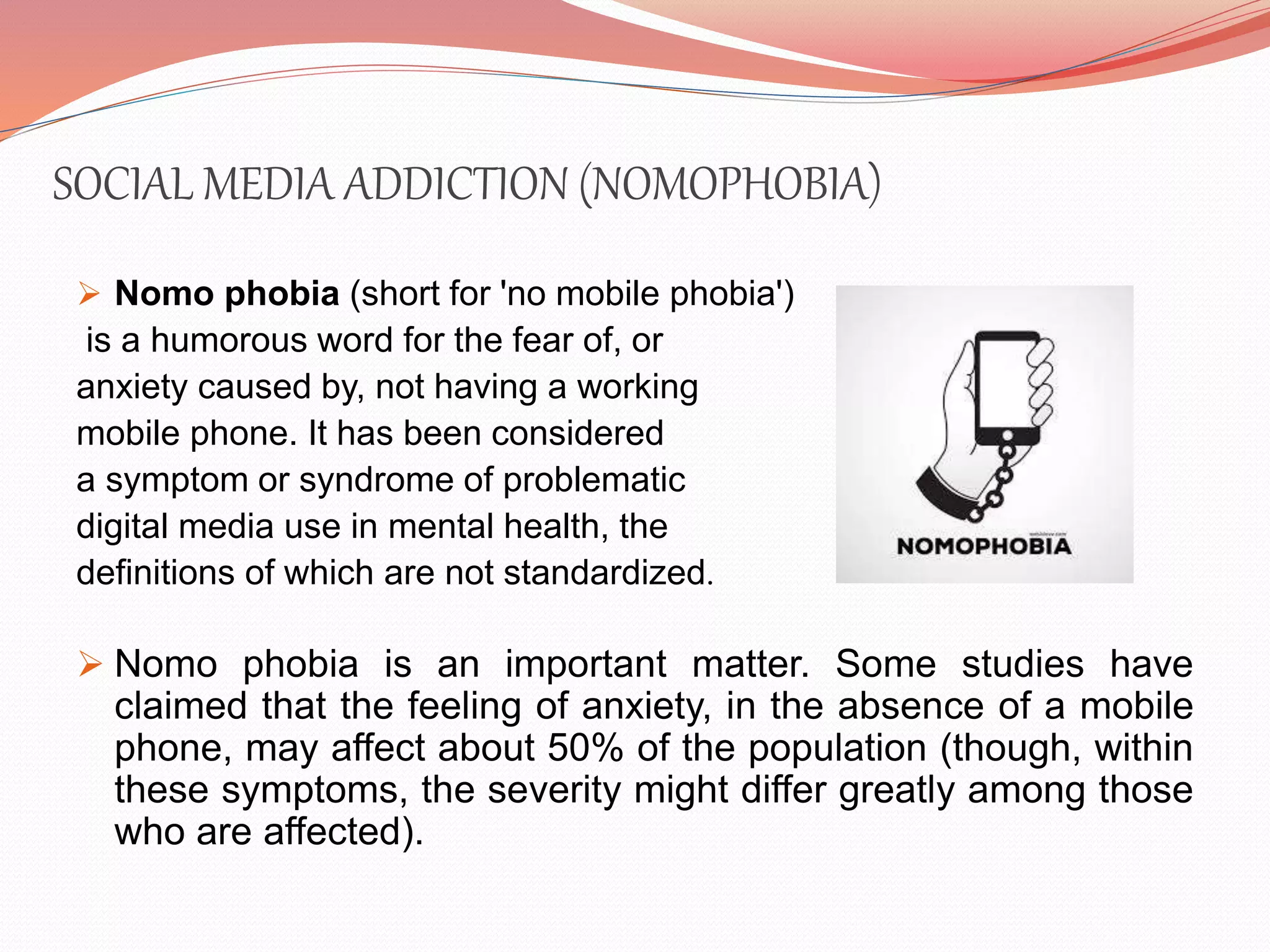 Nomophobia | PPTX