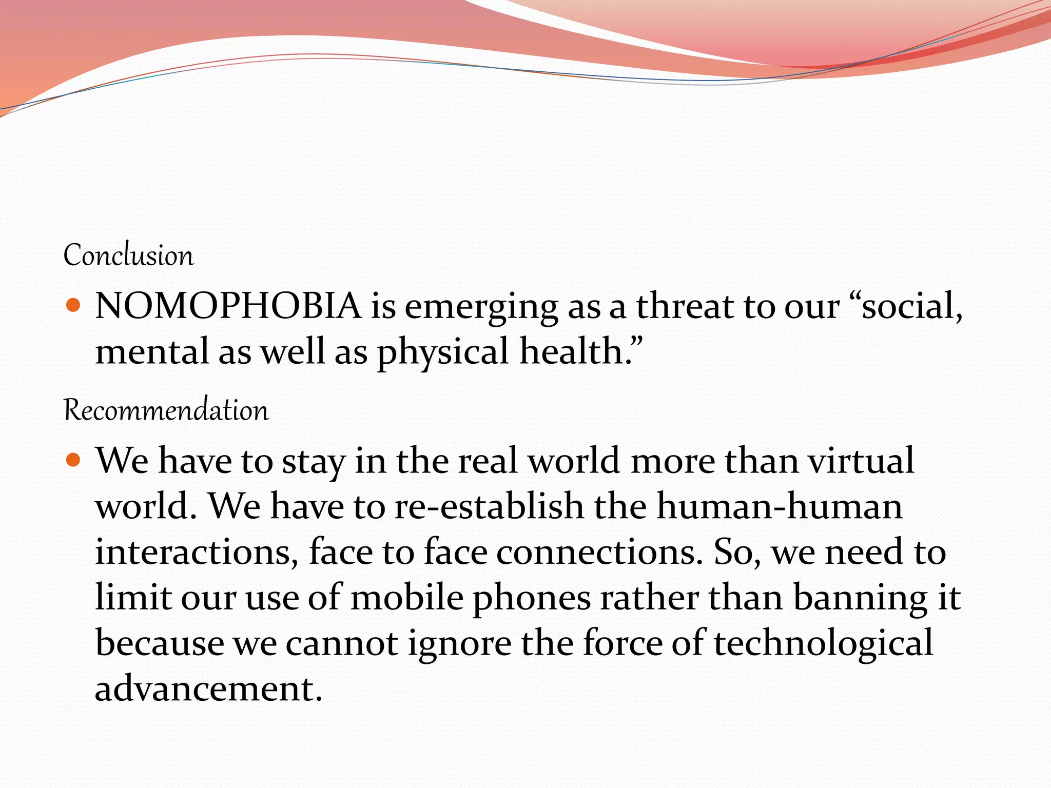 Nomophobia | PPTX
