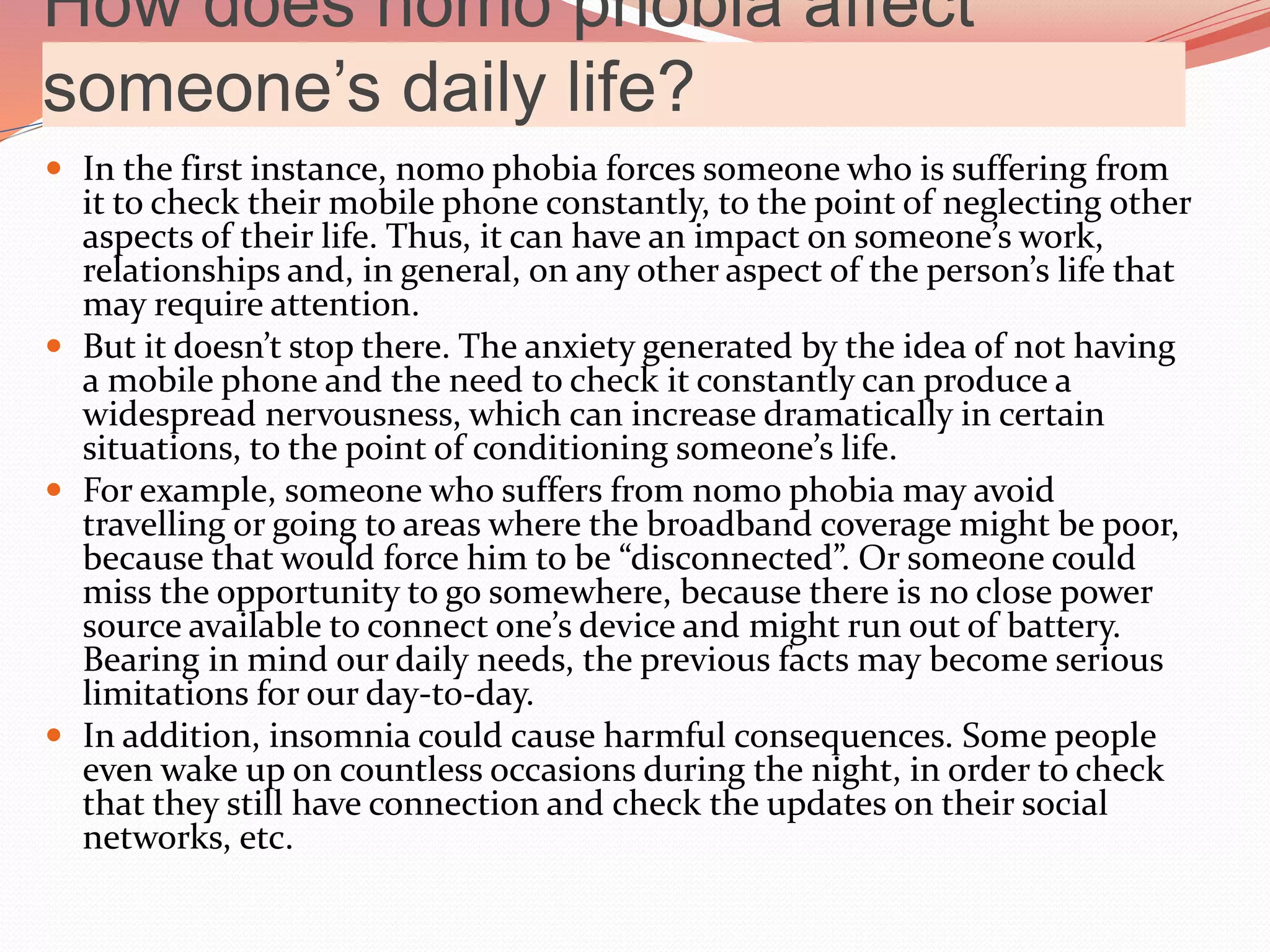 Nomophobia | PPTX