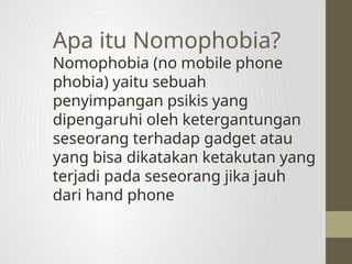 NOMOphobia trend among the teenager PPT.pptx