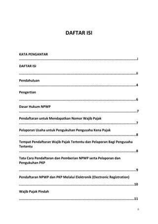 Nomor pokok wajib pajak dan pengukuhan pengusaha kena pajak | PDF