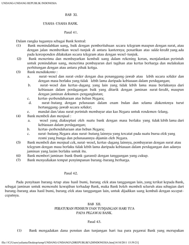 Nomor13 tahun1968 | PDF