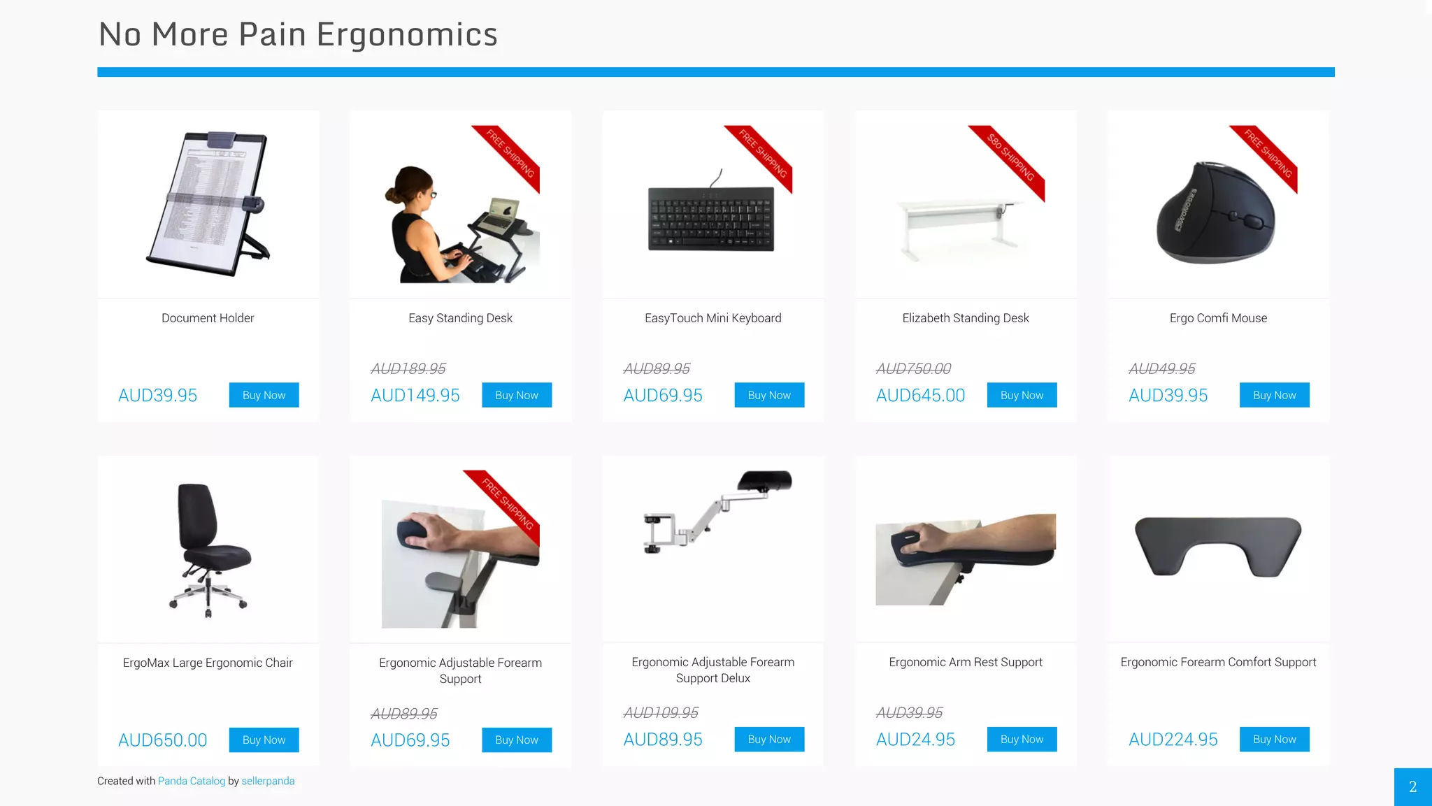 No More Pain Ergonomics - Product Catalogue 2015.pdf | Computer Peripherals | Computing