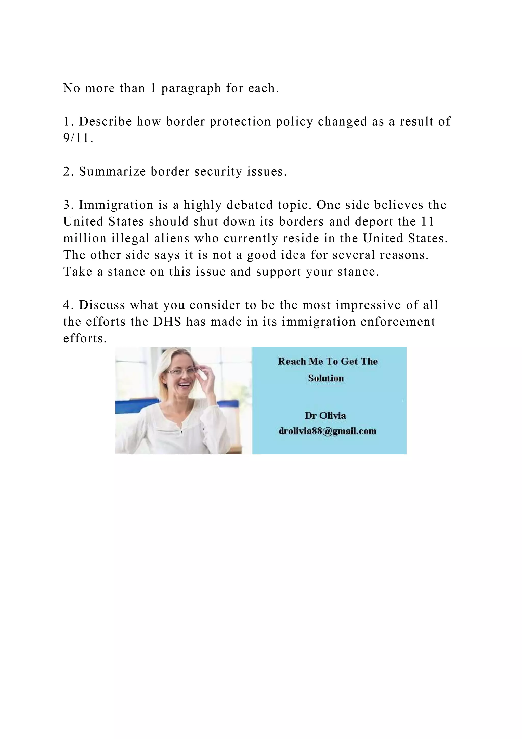 No more than 1 paragraph for each.1. Describe how border protect.docx