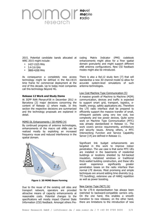 3GPP LTE-A Standardisation in Release 12 and Beyond - Jan 2013 Eiko Seidel, Chief Technical ...