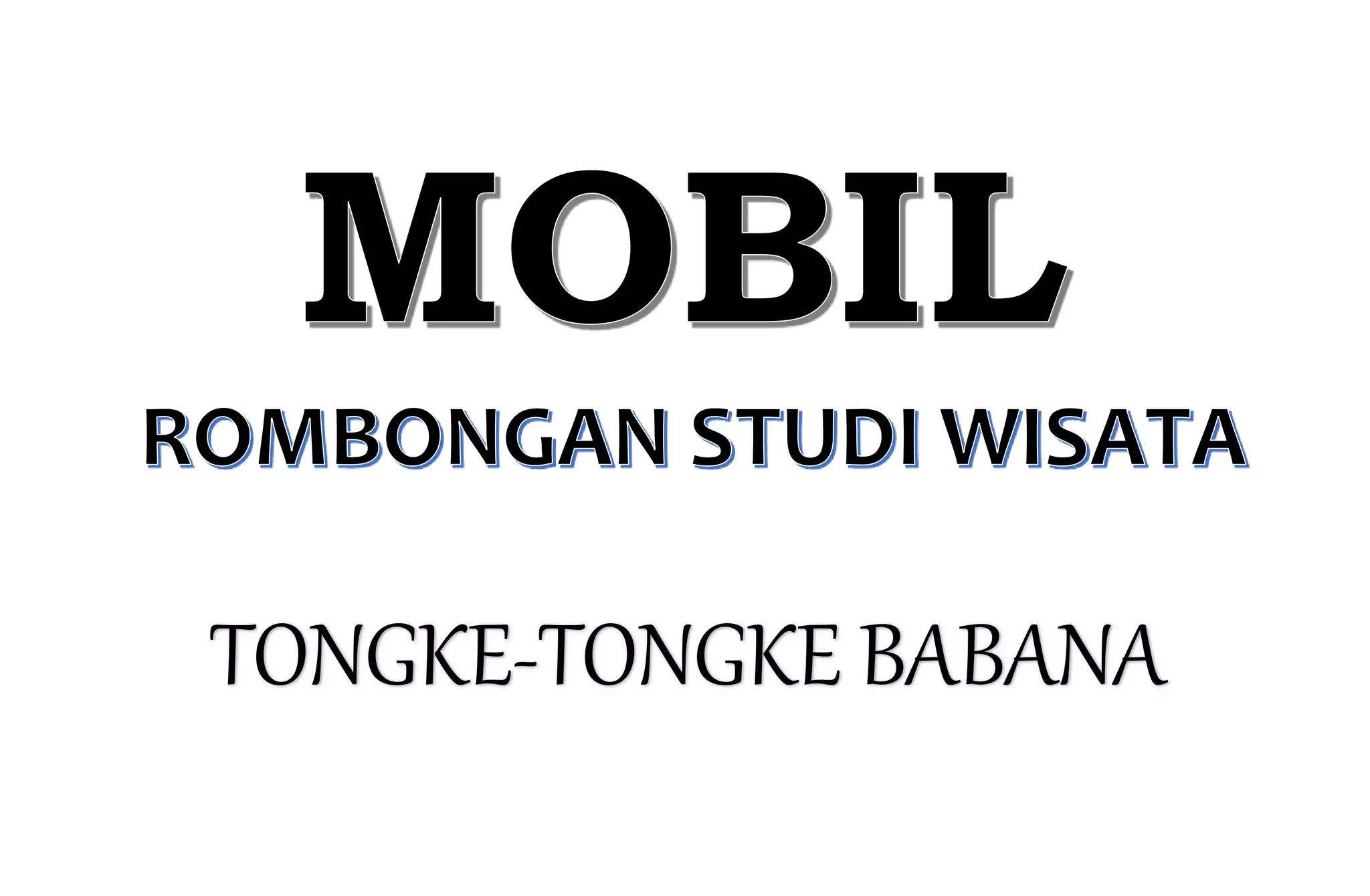 Nomor mobil rombongan | PPT