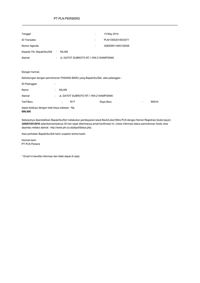 Nomor register | PDF