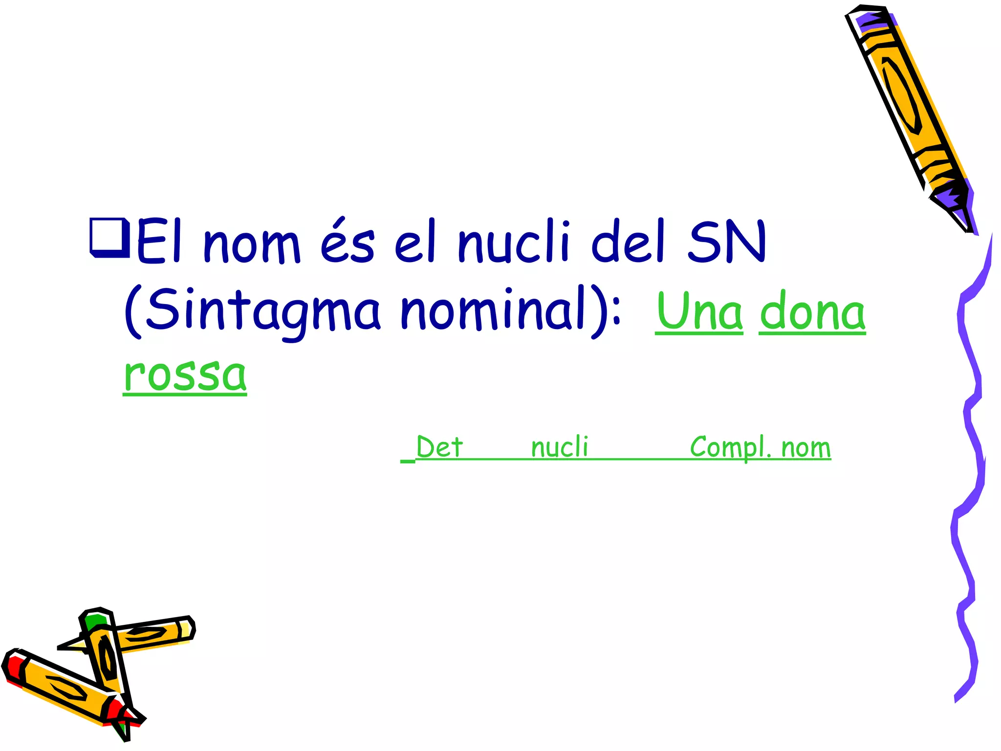 EL NOM O SUBSTANTIU | PPT