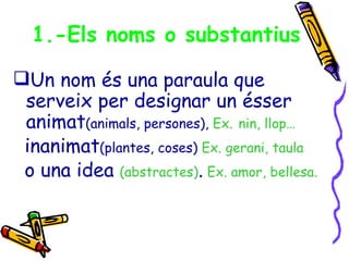EL NOM O SUBSTANTIU | PPT