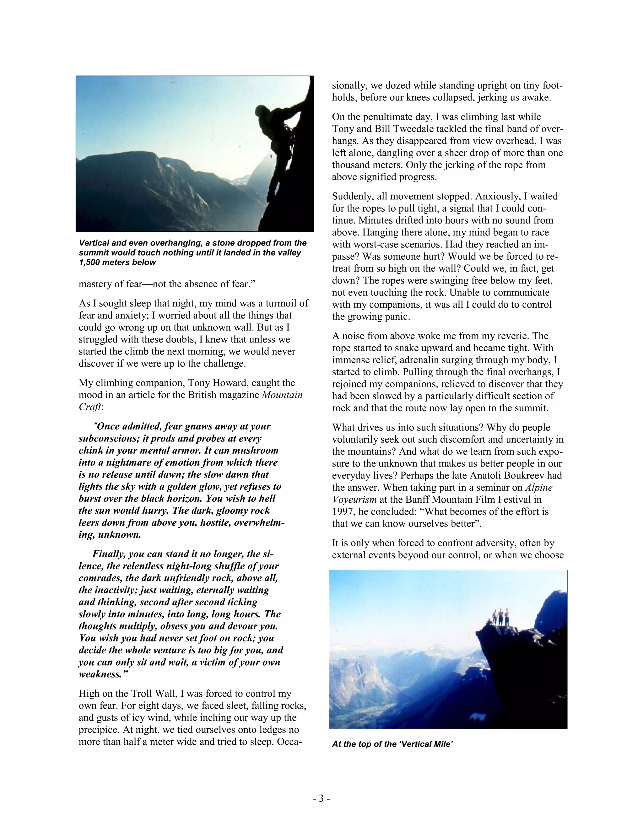 No Mountain Too High Essay | PDF