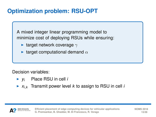 Efficient Placement of Edge Computing Devices for Vehicular Applications in Smart Cities | PDF ...