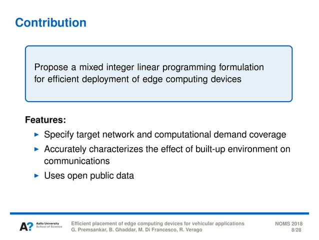Efficient Placement of Edge Computing Devices for Vehicular Applications in Smart Cities | PDF ...