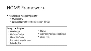 TREATMENT OF SPINE METASTASES - NOMS FRAMEWORK.pptx