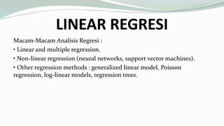 linear regresi | PPTX