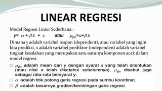 linear regresi | PPTX