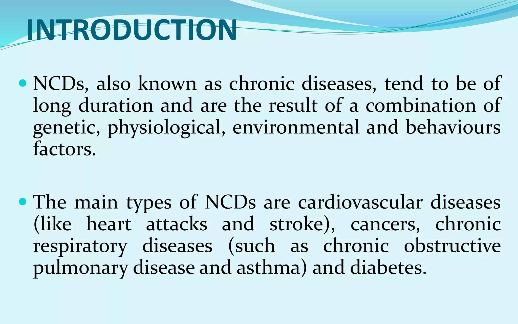 Epidemiology of non-communicable disease | PPTX