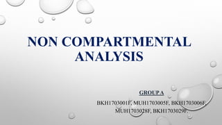 Non compartmental analysis | PDF
