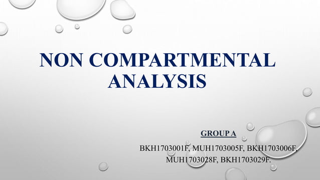 Non compartmental analysis | PDF | Pharmaceutical Drugs | Medical Health