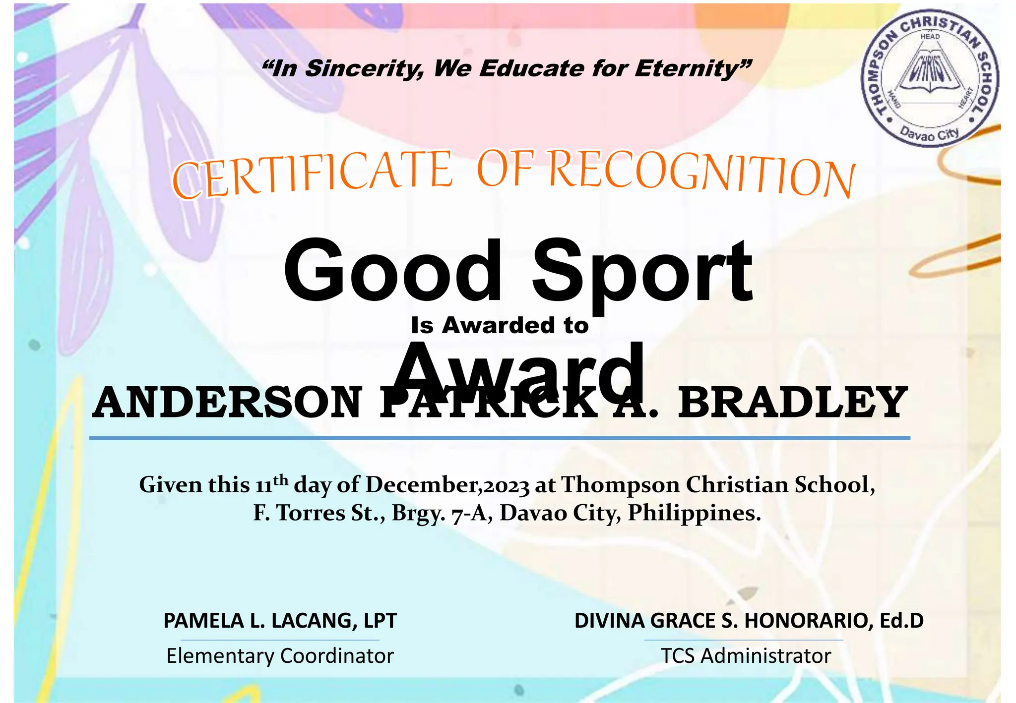 NON-ACADEMIC CERTIFICATES AWARDS AND CER | PPT