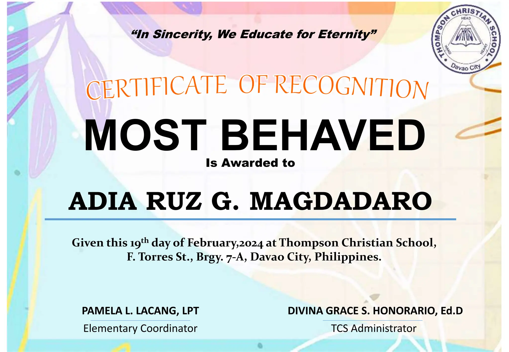 NON-ACADEMIC CERTIFICATES AWARDS AND CER | PPT